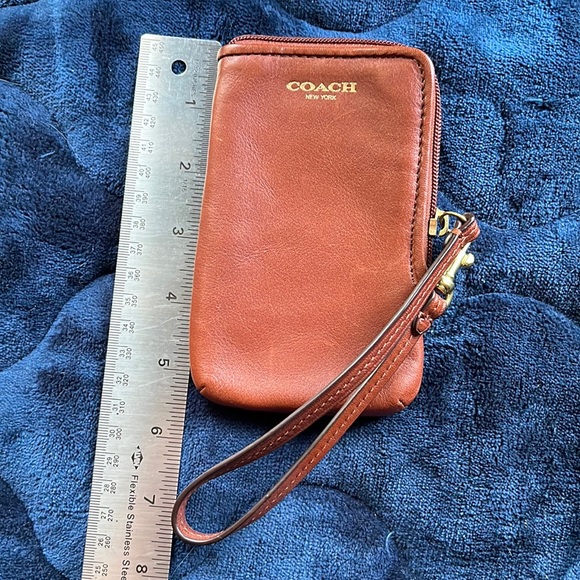 Coach | Accessories | Coach Brown Leather Phone Case | Poshmark